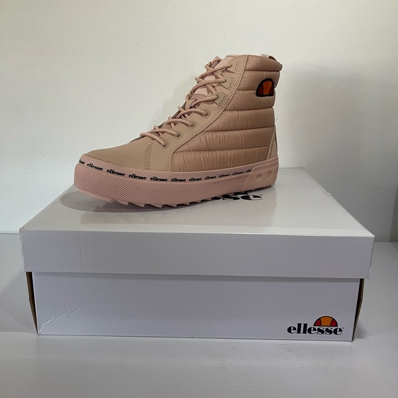 Ellesse | Shoes | Ellesse Pink Hightop Sneakers | Poshmark